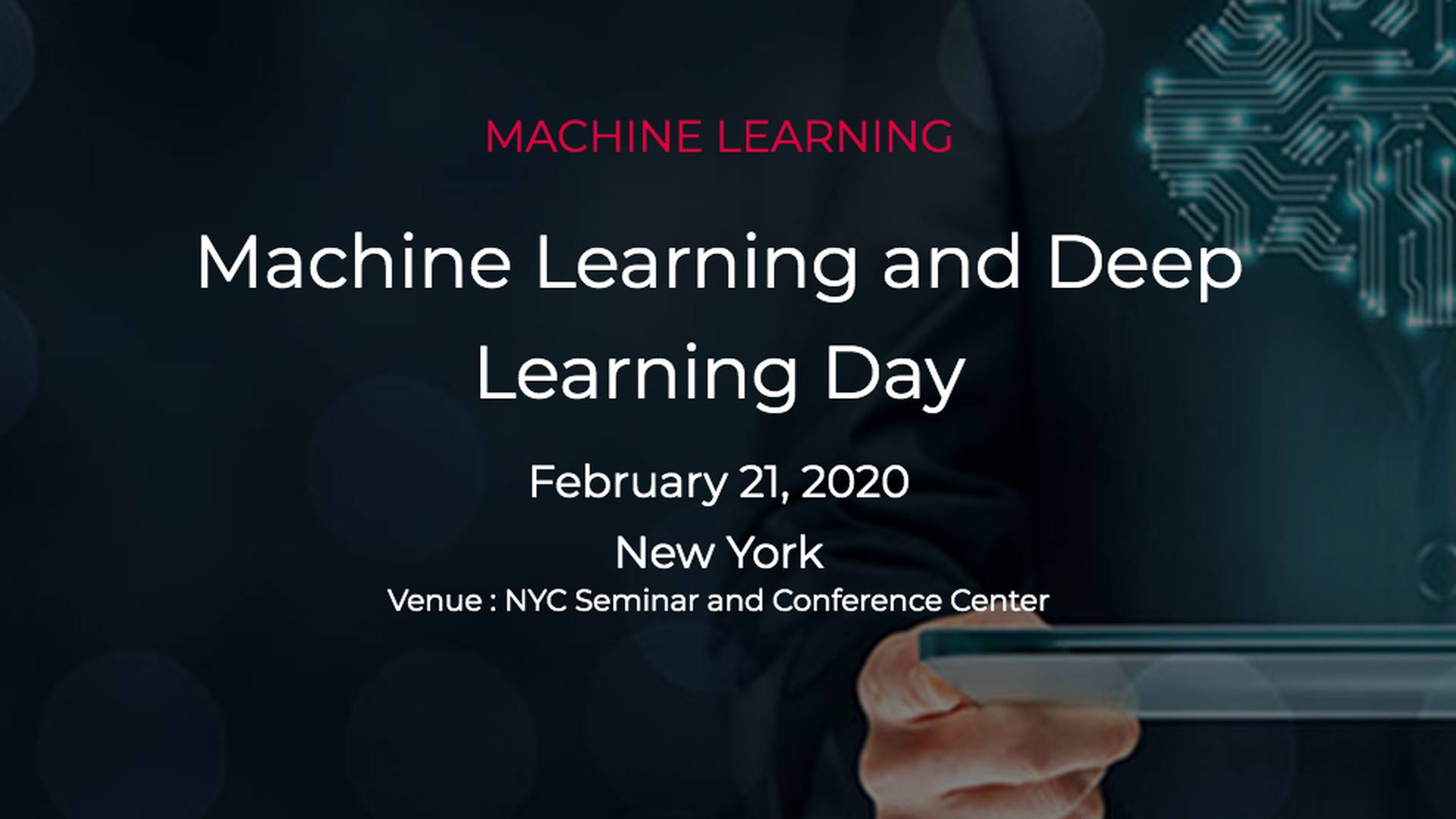 Machine Learning and Deep Learning Day New York 2020 | AI & ML Events
