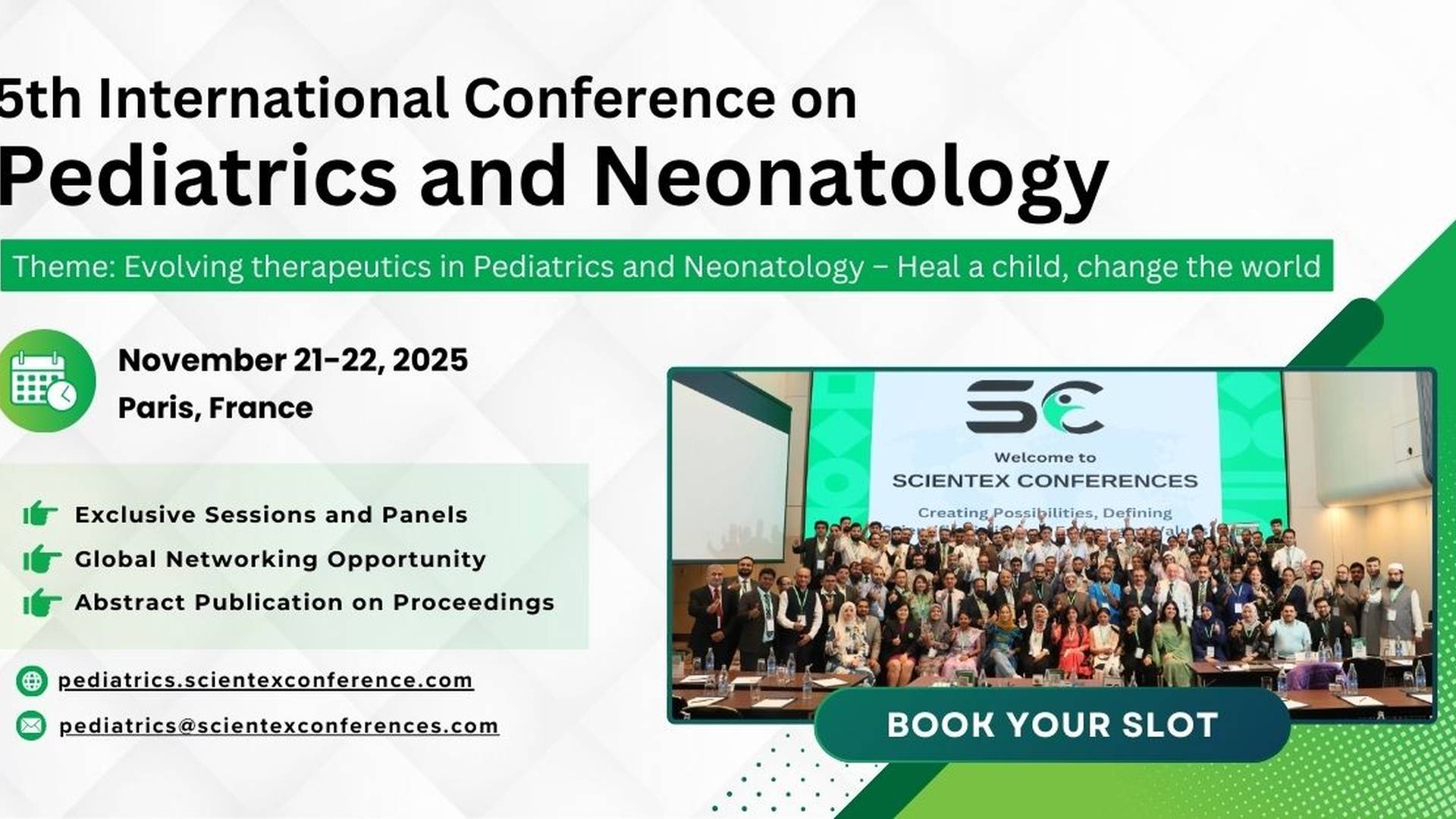 5th International Conference on Pediatrics and Neonatology 2025 | AI ...