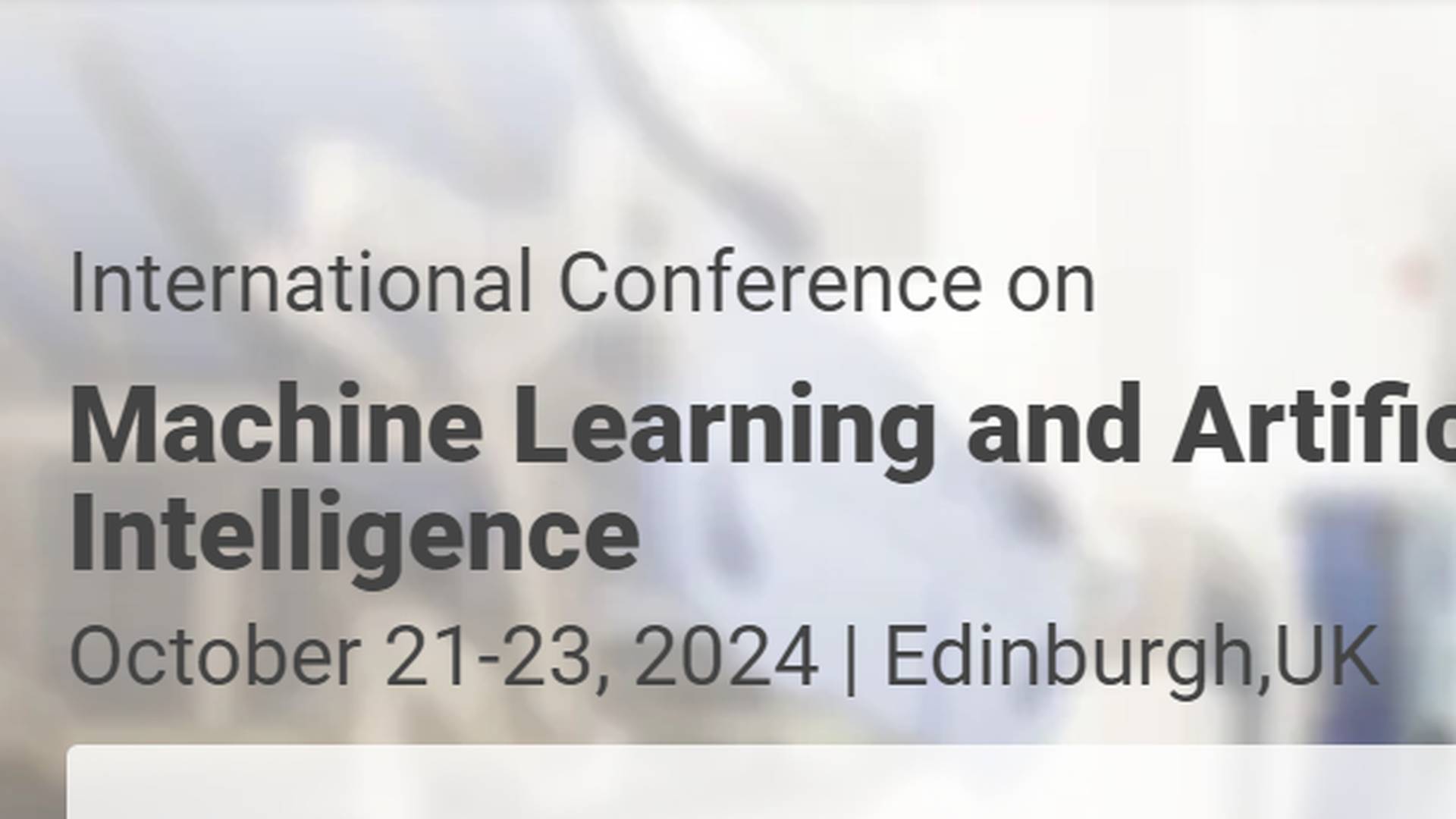 ICMLAI-2024 | AI & ML Events