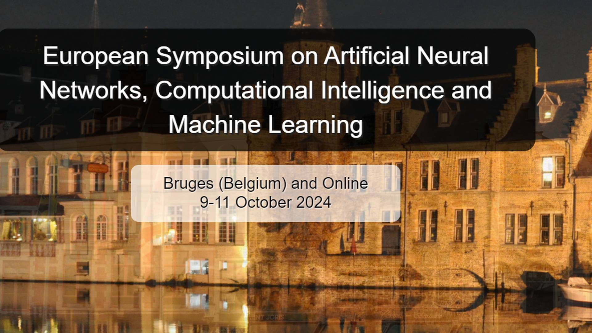 ESANN 2024 | AI & ML Events