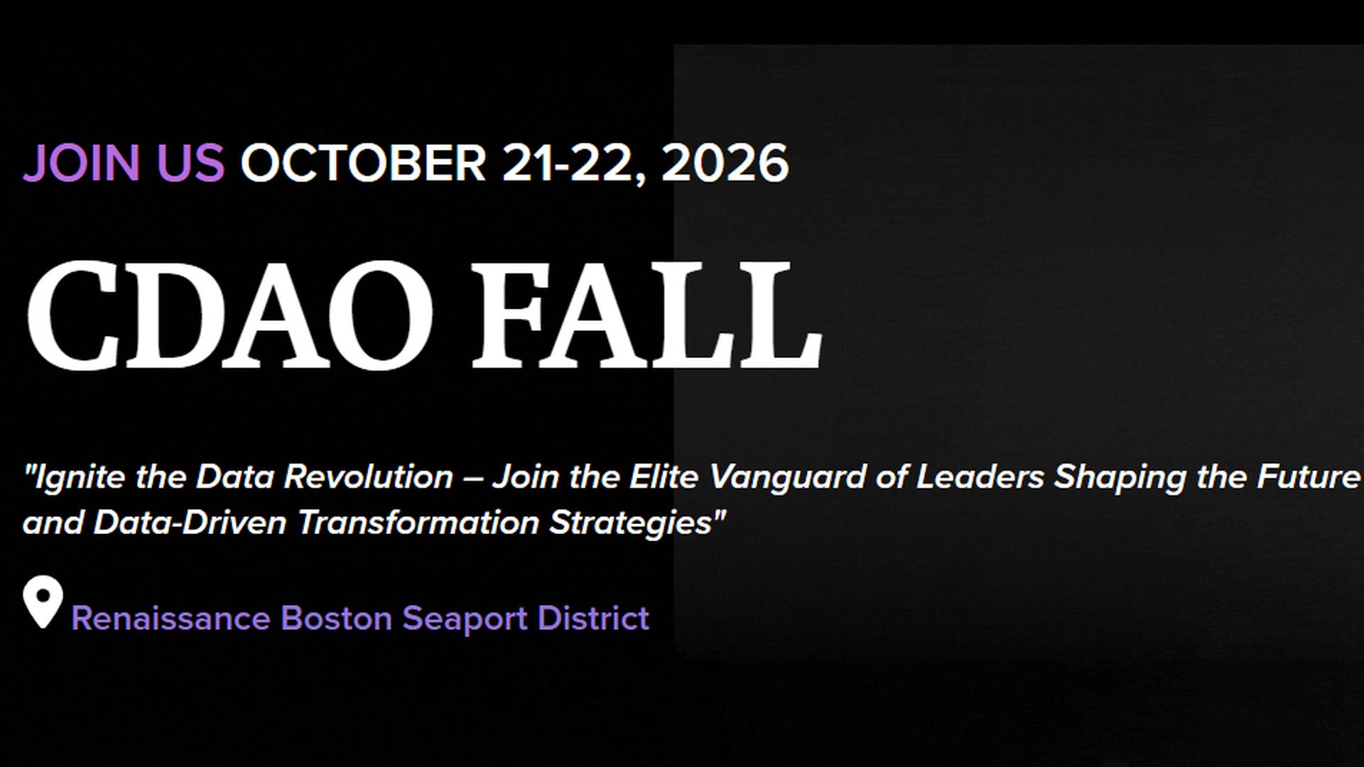 CDAO FALL 2026 | AI & ML Events