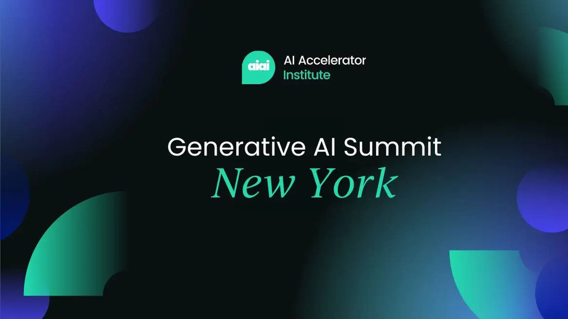 Generative AI Summit New York 2025 | AI & ML Events