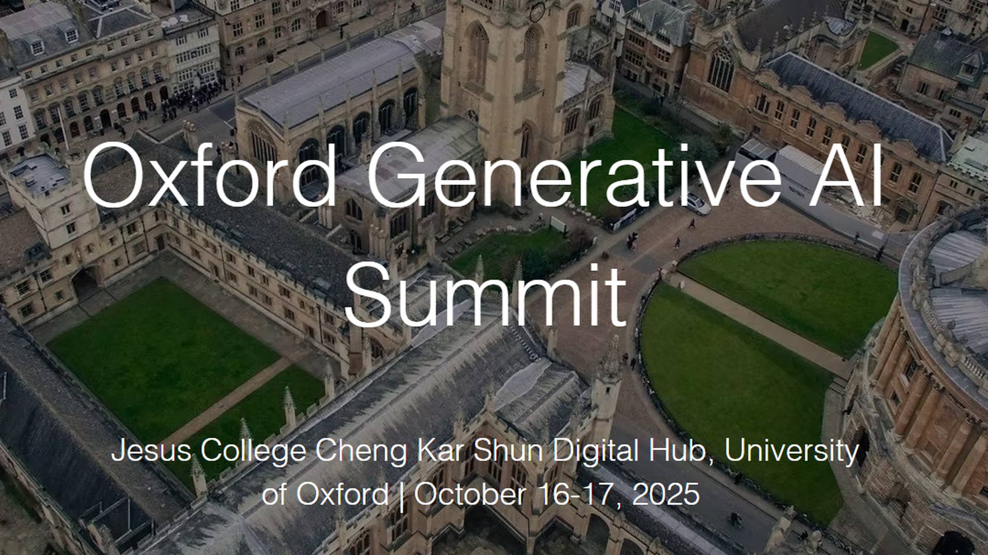 Oxford Generative AI Summit 2025 | AI & ML Events