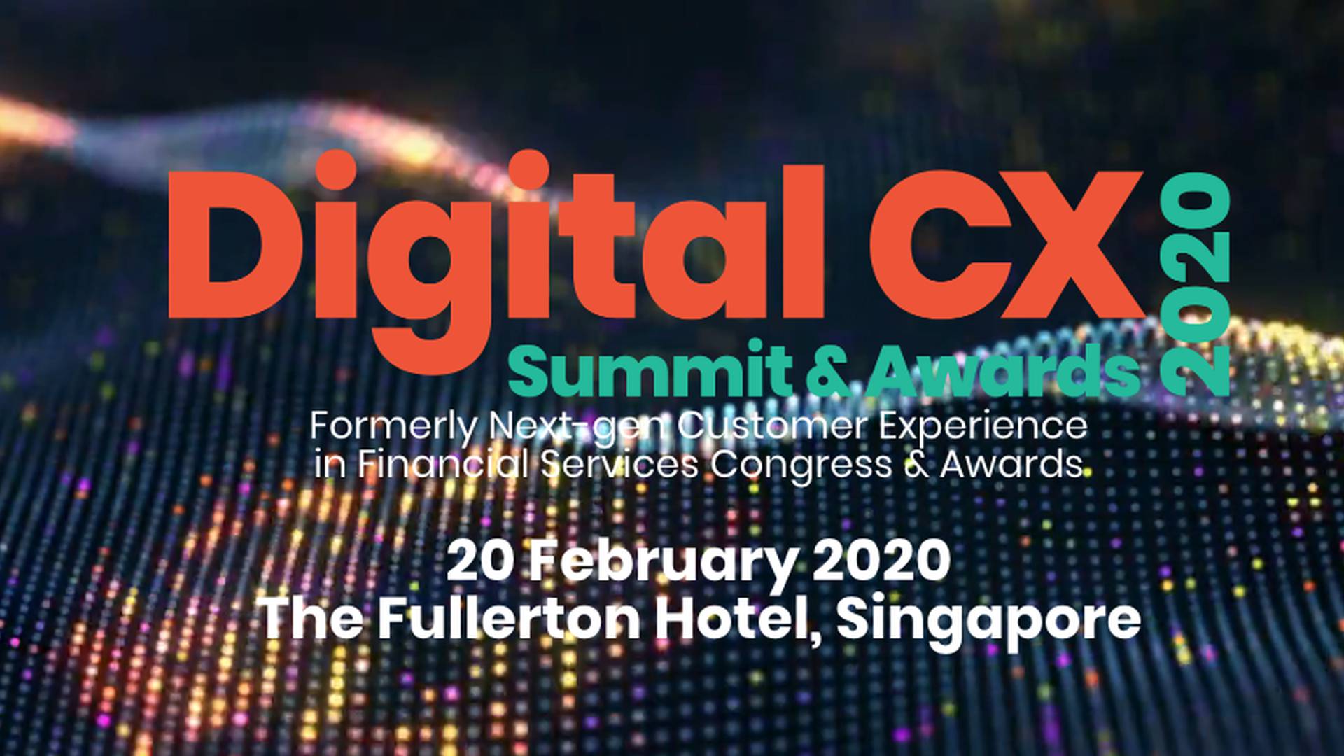 The Digital CX Summit and Awards Singapore 2020 | AI & ML Events
