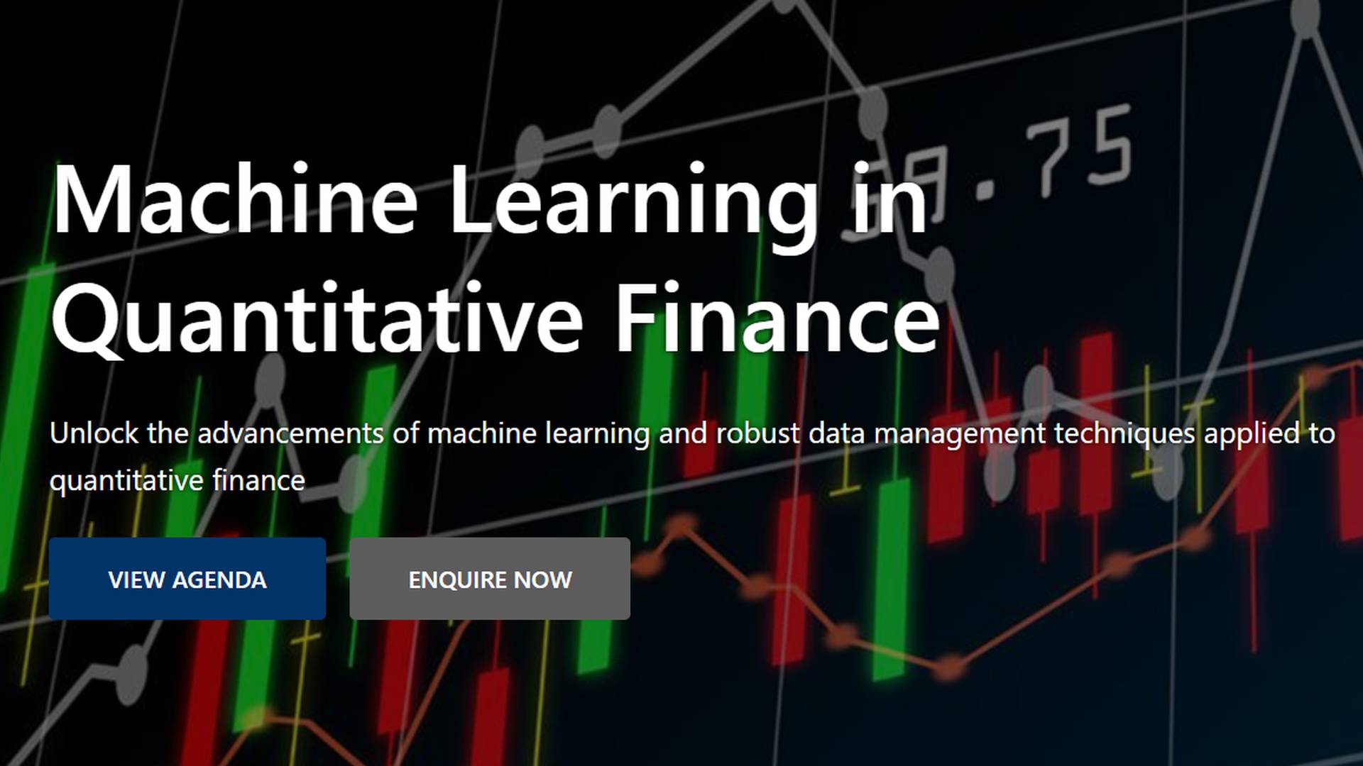 Machine Learning in Quantitative Finance 2024 | AI & ML Events