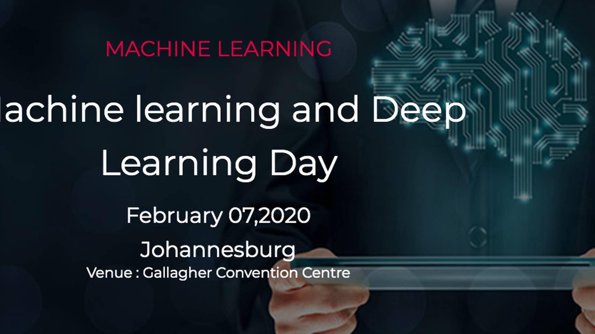 Machine learning and Deep Learning Day Johannesburg 2020 | AI & ML Events