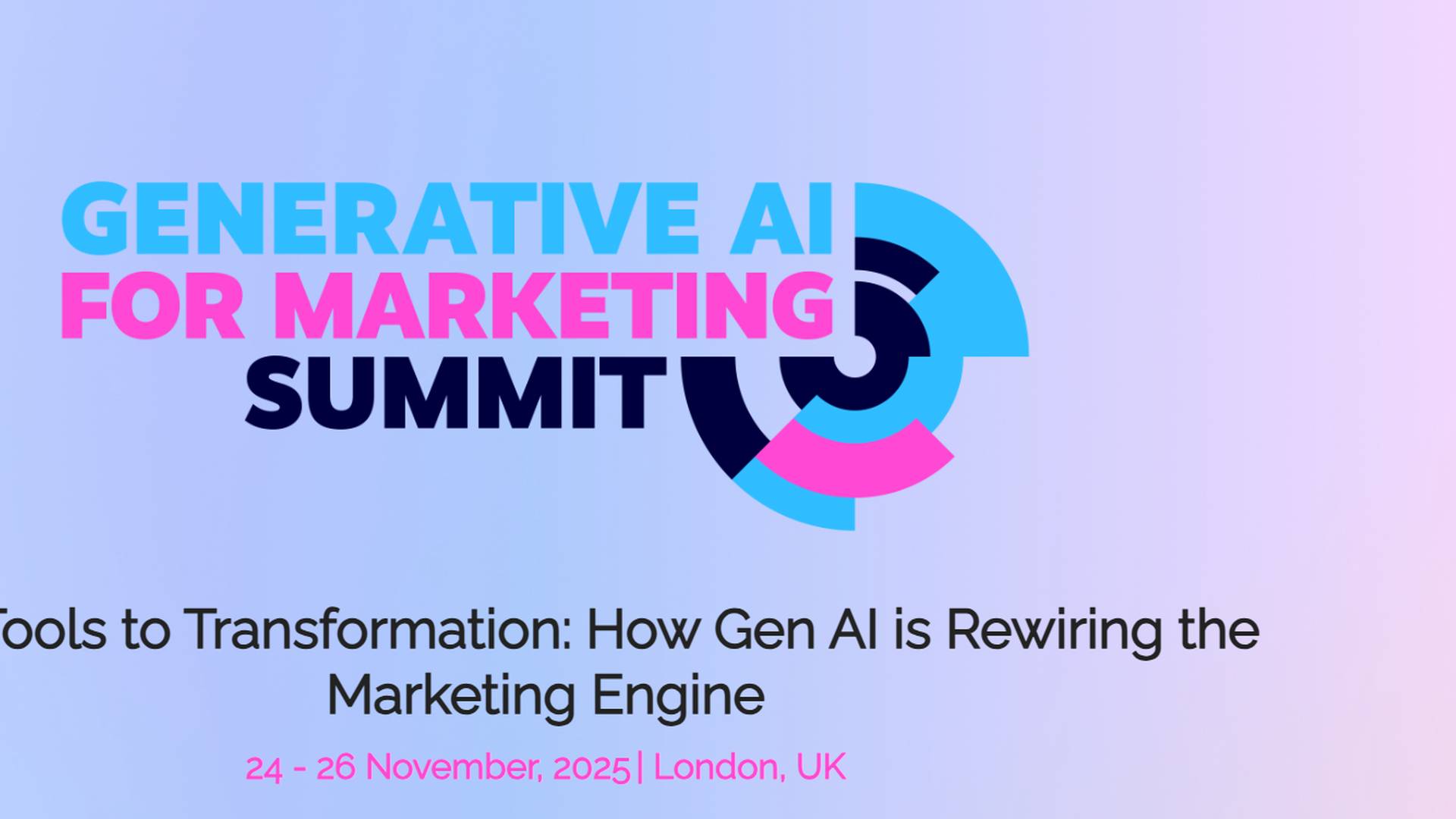 The Generative AI for Marketing Summit 2025 | AI & ML Events